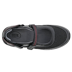 Drew Triumph Womens Hook and Loop Comfort Shoe, Black Combo,10.5 XXW (XW 4E)