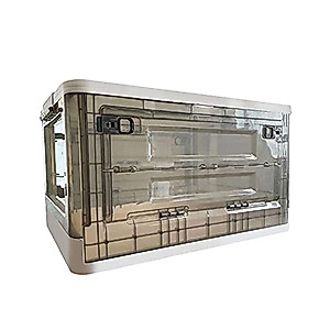 Portable Hedgehog Cage Carrier with Wheels and Handles, Collapsible Hamster Cage Plastic Rat House Indoor Outdoor Small Critter Habitat Pet Travel Carrier Box for Hedgehog,Hamster,Rat,Bearded Dragon