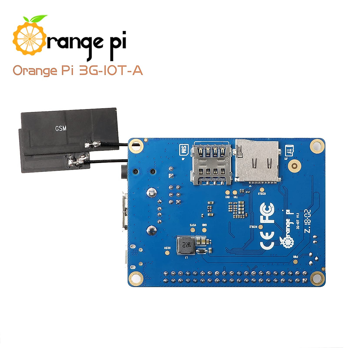 Orange Pi 3G-IOT-A 256MB Dual Core Open Source Single Board Computer, Mini PC Microcontroller Run Android 4.4 Image (Pi 3G-IOT-A 256MB)