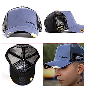 Red Monkey Designs 6 Hat Bundle 4 of Limited Edition Unisex Fashion Trucker Cap Hats + Free Bandanna.,Multicolor,One Size