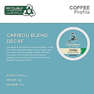 Caribou Coffee Decaf Blend K-Cup, 24 Count (Pack of 1)