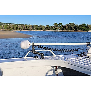 RAILBLAZA Trolling Motor Mount Stabilizer with Starport Hard Mount Base, Compatible with Tracker, Crestliner, LOWE and More