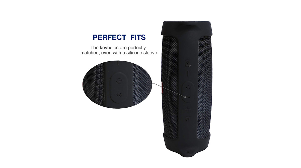 LTGEM JBL Charge 4 Case: Protective Silicone Cover & Strap