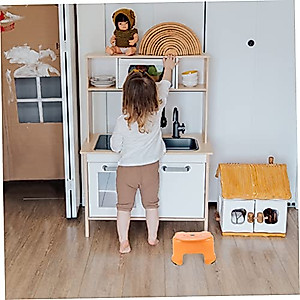 LIFKOME 3pcs Cartoon Plastic Stool Plastic Step Stools for Adults Bathroom Stool for Toddlers Porta Potty for Adults Potty Training Kitchen Helper Stool for Toddlers Shower Seat Stool Poo