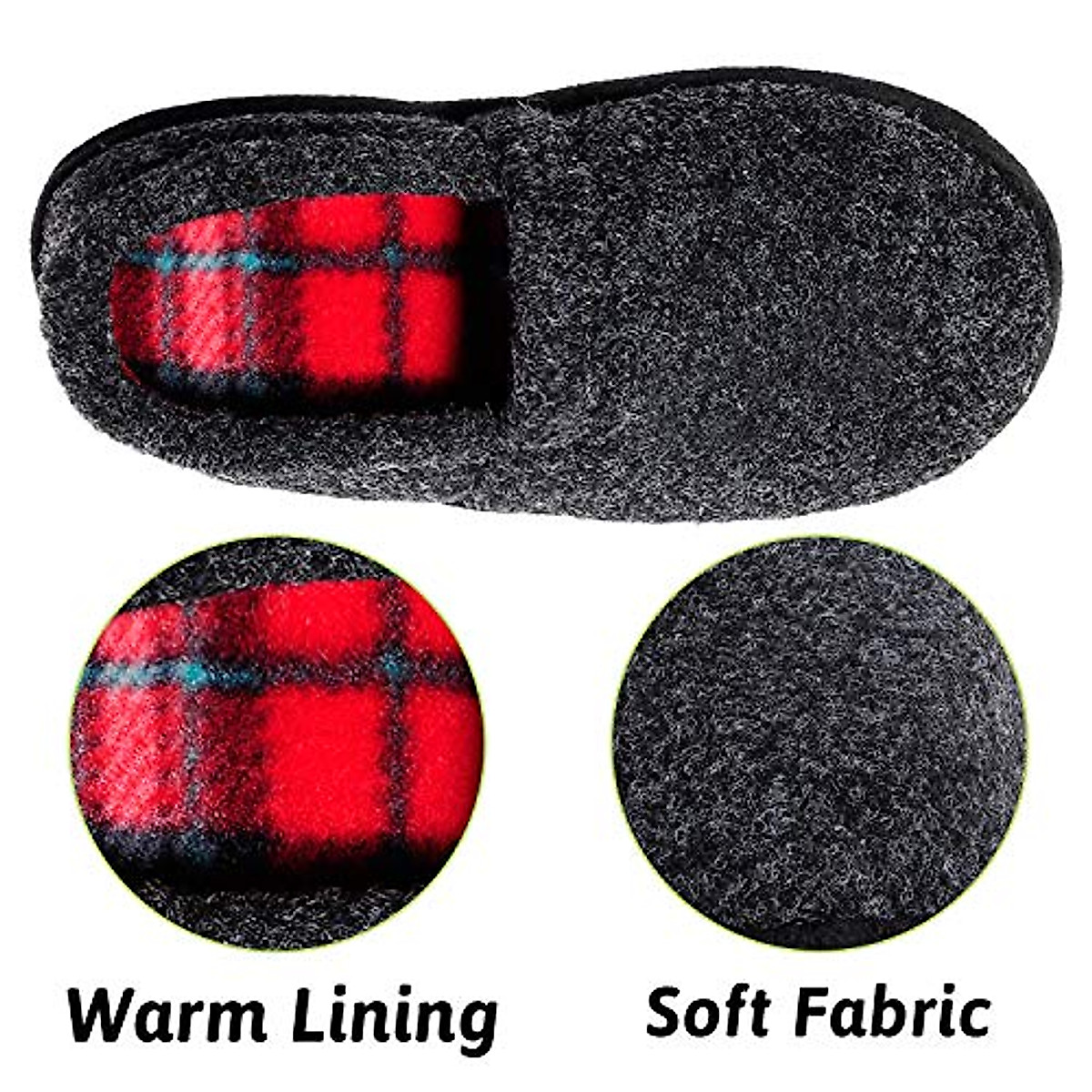 MIXIN Little/Big Kid Boy's- and Girls Slippers House Shoes Indoor Outdoor with Anti Slip Sole (9-10 Little Kid, Grey, numeric_9)