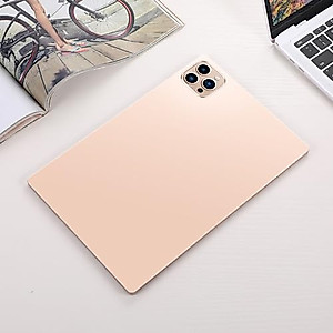 Honio Gaming Tablet, 2 Card Slots 10.1 Inch FHD Octa Core CPU Office Tablet 8GB RAM 256GB ROM for Family (US Plug)