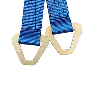 Axle Straps 10000 Lbs Break Strength 3335 Lbs Working Load Blue Car Axle Straps for Race Car Hauler Tow Truck 4x4 Off-Road,4 Pack (2 Inch by 24 Inch)