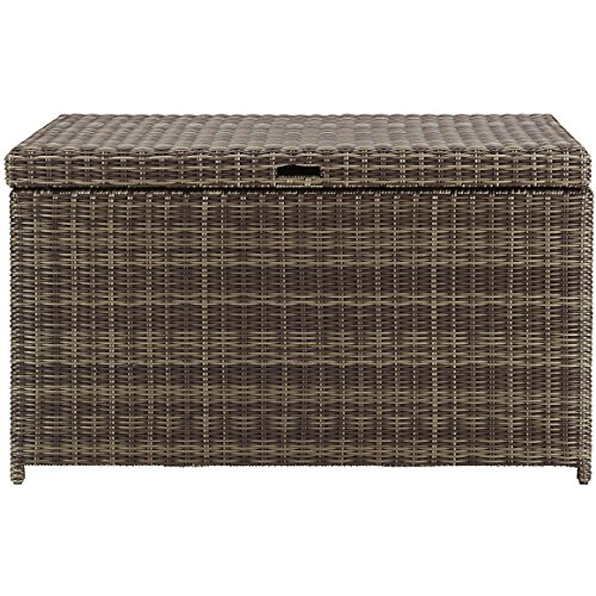 Crosley Furniture CO7305-WB Bradenton Outdoor Wicker Storage Bin - Weathered Brown
