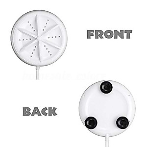 Mini Ultrasonic Washing Machine Portable Turbo Personal Rotating Washer Convenient Travel Home Business Travel Usb(B)