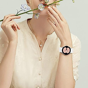 Bandkids 3 Pack Leopard Engraved Bands Compatible for Samsung Galaxy Watch 6/Galaxy Watch 5/Galaxy Watch 4 40mm 44mm/Watch 4 Classic 42mm 46mm Watch 6 47mm 43mm,20mm Adjustable Soft Silicone Bands