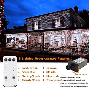 ZAIYW Large Net Lights Outdoor Mesh Lights 660 LED Fairy Net Lights Plug in, 20ft x 13ft with Remote for Indoor Outdoor Curtain Bush Party Wedding Backyard Wall Christmas Tree Decor (Cool White)