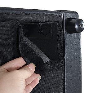 EMKK Lift Up Storage Platform Bed Frame Upholstered Queen Size beds with Upholstered Faux Leather Headboard Wooden Slat Support and Hydraulic Under Bed Storage