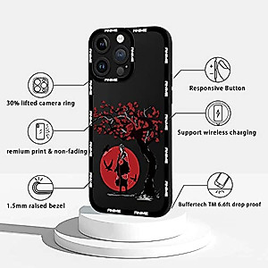 2 × Japanese Anime Phone Case for iPhone 14 Pro Max Case 6.7", Cool Manga Character Design, Comics Cartoon Silicone Cases for Men Boys Women, Camera Protection Funda for iPhone14 Pro Max, Pattern 1