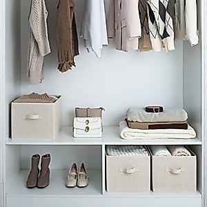 StorageWorks 3-Pack Storage Baskets for Shelves + 2-Pack Decorative Storage Boxes