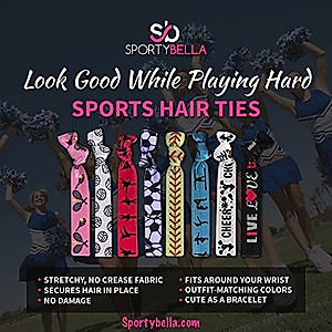 Girls Martial Arts Karate Kickboxing Sports Self Defense No Crease Ponytail Holders Pony Tail Holder Ouchless Ribbon Bands