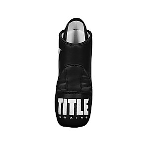 Title Boxing Speed-Flex Encore Mid-Top Shoes: Boxing Shoes, MMA Shoes, Boxing Boots, Kickboxing Shoes, Boxing Equipment, Footwear Black