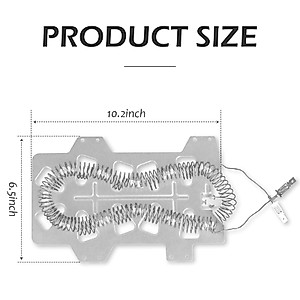 Compatible Dryer Heating Element for Samsung DV42H5200EW/A3-0000, Maytag MDE6700AYW, Samsung DV337AEL/XAA-0000, Samsung DV431AEW/XAA-001 Dryers