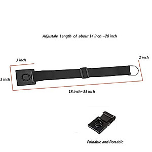 Farcaya Cello Endpin Anchor Non-slip Stopper Rest Holder Stand Cello Antiskid Device Adjustable Strap with Thick Pad