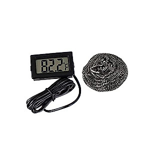 Immersion Water Heater, 1500W Portable Electric Submersible Water Heater with Timer, Stainless Steel Guard Cover and Digital Thermometer for Home Travel Camping