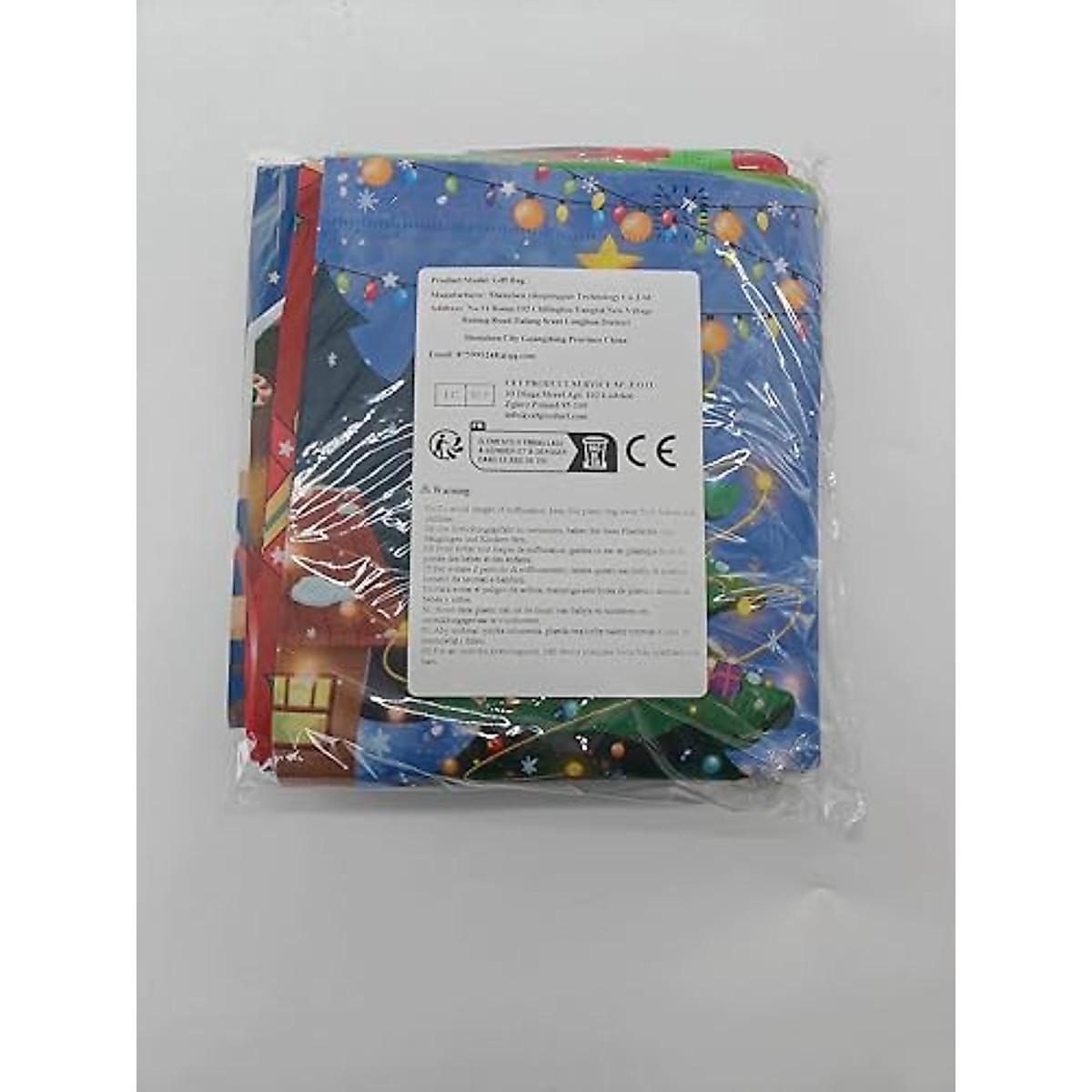 AhfuLife 6PCS Extra Large Christmas Gift Bags, 15.7'' x 14.2''x 5.9'', Christmas Tote Bags with Handles, Reusable Christmas Shopping Bags for New Year, Xmas's Party Supplies Decorations