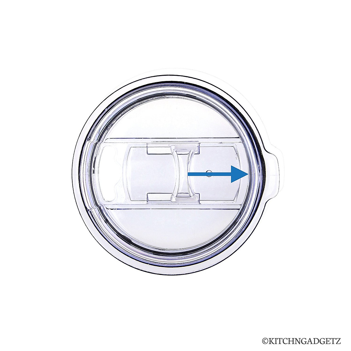 Slide Lid for Yeti Rambler Tumbler 30 oz - 2 pack - Splash Proof - Allows You to Drink from Your Yeti Cup Without Removing the Lid - Ideal for Straws - Perfect Replacement