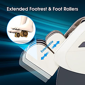 Cyberix MF600 2023 Massage Chair, Zero Gravity Massage Recliner,Full Body Airbag Massage,Waist Heat,Bluetooth Speaker (Beige)