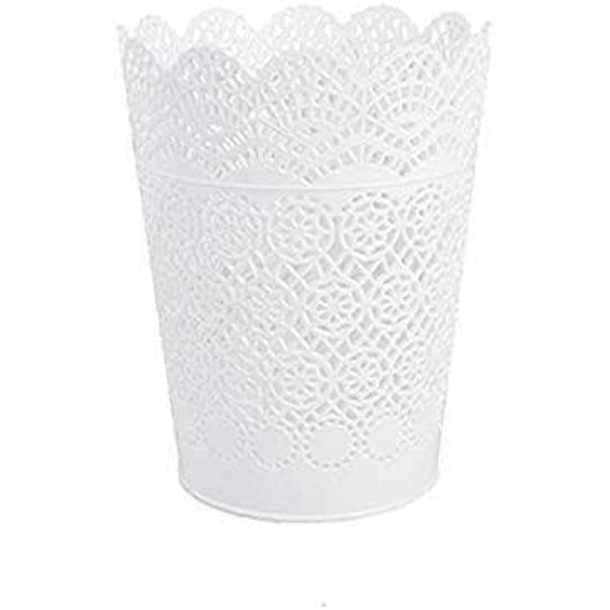 Krimo Plastic Slim Oval Trash Can, Wastebasket, Garbage Container Bin for Bathroom, Bedroom, Home Office(Purple)