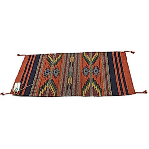 Onyx Arrow Southwest Décor Area Rug, 20 x 40 Inches, Pueblo Pattern Rust/Multi