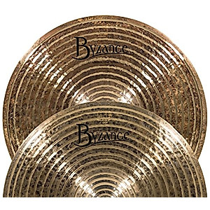 Meinl Cymbals Byzance 13" Dark Spectrum Hihats, Pair — Made in Turkey — Hand Hammered B20 Bronze, 2-Year Warranty, B13SH