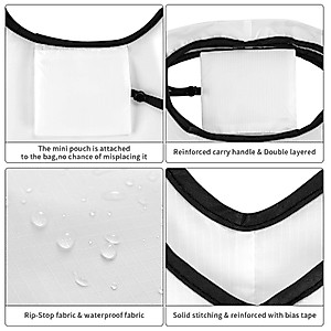 GGFF AKA Tote Shopping Bags 15 inchx15.7 inch Reruseable Washable Waterproof Grocery Bag Sorority Shopping Bag is 4.3 inchx 4.7 inch Folded Bag fits in Pocket, Pink-green, One Size