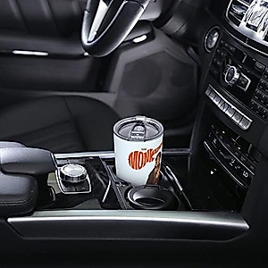 JTRU The Monkees Stainless steel insulation cup with straw cup lid double-layer vacuum insulation coffee cup can be placed in the car for office home