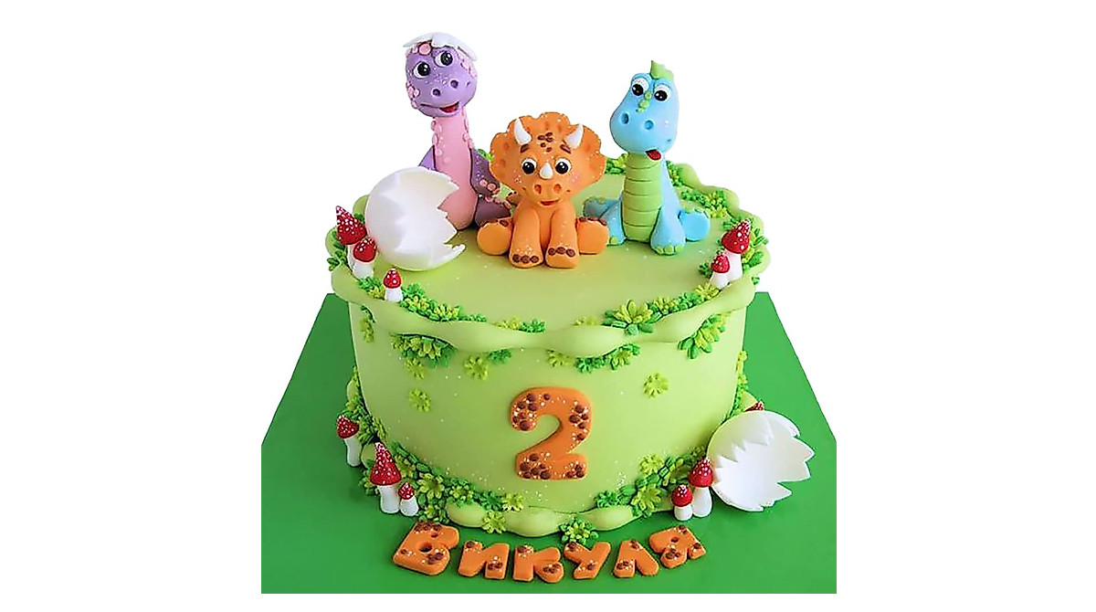 3 Pcs Baby Dinosaur Cake Toppers Miniature Dinosaur Cupcake Inserts for Baby Shower Boys Girls ...