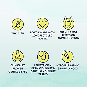 Vivvi & Bloom Gentle 2-in-1 Baby Wash & Shampoo Cleansing Gel, Leaves Sensitive Skin Feeling Healthy & Moisturized, Fragrance-Free, Formulated Without sulfates, paraben, & Dyes, 10 fl. Oz