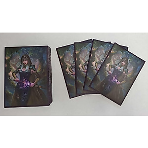 Fantasy North - Valindra Elmourne - Queen's Vanquisher - 100 Smooth Matte TCG Trading Card Sleeves - Fits Magic MTG Commander Pokemon and Other Card Games - Playing Card Sleeves