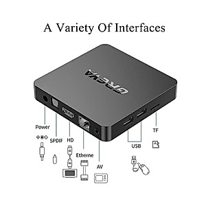 GREVA Android 11 TV Box 2GB RAM 16GB ROM Support Dual Band WiFi 2.4G/5G Voice Remote Control BT 5.0 4K HDR Smart Streaming Media Player