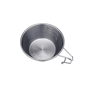 Snow Peak Ti-Backpackers Cup - Sturdy and Durable - Cooking and Measuring - 4.8 x 1.75 in
