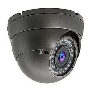 5MP 4MP Dome Super Hybrid Security Camera HD-TVI/CVI/AHD/960H CCTV Surveillance Security Camera 2.8-12mm Varifocal Lens Outdoor/Indoor 98ft IR Waterproof Day&Night Vision Dome Camera(Gray)