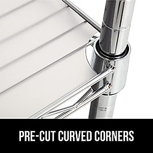 Gorilla Grip Wire Shelf Liner, Heavy Duty Waterproof Shelving Liners for Metal Rack, Hard Plastic Shelves Prevent Spills in Closet, Garage, Kitchen, Cabinets, Mat Covers, Durable, 36x14 Clear Frosted