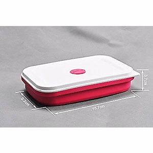 Sailing Premium Collapsible Silicone Lunch Box/Container, Super Convenient Stackable Food Storage Containers, Material Safe (Set of 4 with Silicone Cover, Multi Color)