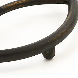 Jemeni Metal Paper Towel Holder Tabletop for Kitchen Bathroom, Cross Accent, Bronze