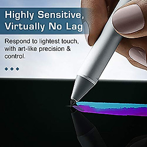 MoKo Pen Tips for Surface Pen Set of 4 (HB/HB/2H/H), Surface Pen Tip Replacement Kit Compatible with Surface Pro 2017 Pen (Model 1776)/Surface Pro 4 Pen, Original Pen Nibs Refill for Stylus Pen