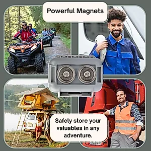 Gorilla Box - Hide A Key Outside with Our magnetic key box for under car - magnetic box key holder under car with 2 strong neodymium magnets