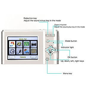 Pssopp Kids Digital Camera 44MP Kids Camera 2.7K Video Recording Digital Camera for Boys Girls Age