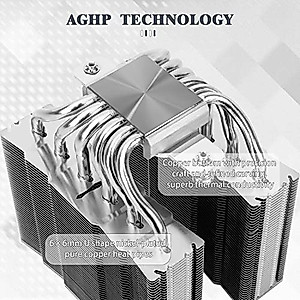 Thermalright Silver Soul 135 CPU Cooler Dual Towers, 6 Heat Pipes, 135MM Hight, TL-D12PRO-G PWM Fan, Aluminium Heatsink Cover, AGHP Technology, for AMD AM4 AM5/Intel 1700/1150/1151/1200/2011