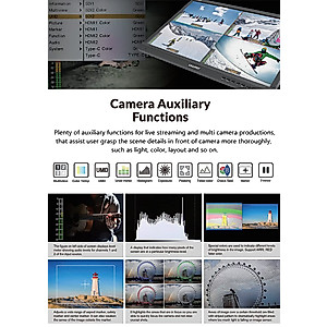 LILLIPUT Lilliput Live Stream Monitor 21.5 inch Quad Split Multi View IPS 1920x1080 HDMI 3G-SDI PVM220S Type-C Input Video Assist