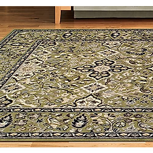 SUPERIOR Radcliffe Collection Area Rug, 8mm Pile Height with Jute Backing, Traditional European Tapestry Design, Fashionable and Affordable Woven Rugs - 8' x 10'