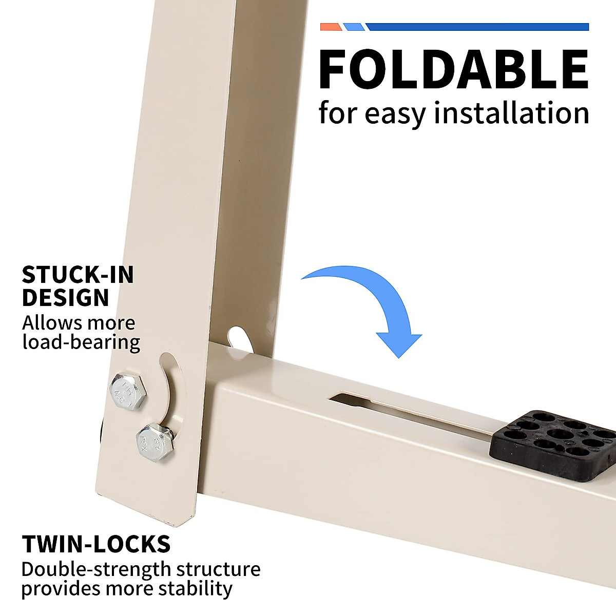 LILIJIA Mini Split Wall Mounting Bracket for 9000-36000 BTU Ductless AC/Heating System, Heavy Duty Condenser Mounting Brackets
