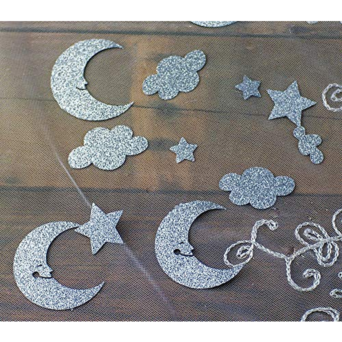 Twinkle Twinkle Little Star Baby Shower, Star Confetti, Moon Confetti, Moon and Stars Baby Shower