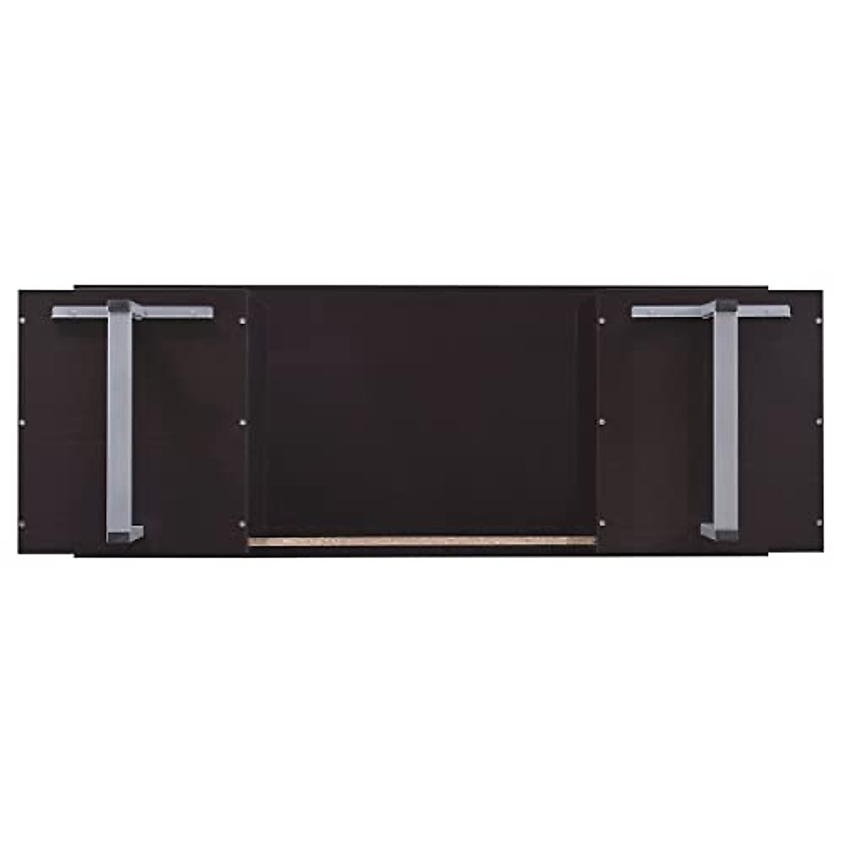 Coaster Furniture Lawtey Modern Contemporary 2 Drawer Home Office Writing Desk Storage File Cabinet Silver Metal Frame Cappuccino Brown 801521