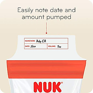 NUK Simply Natural Seal n' Go Breast Milk Bags, 100 CT